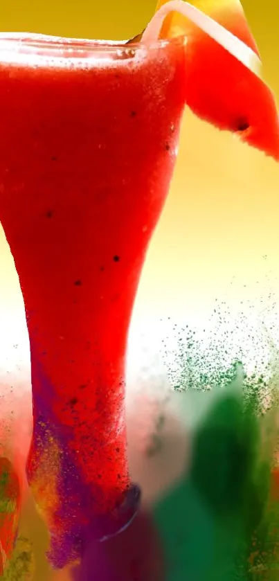 Vibrant Watermelon Splash Wallpaper - free download