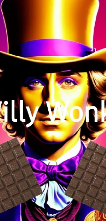 Vibrant Willy Wonka Wallpaper - free download