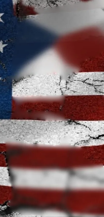 Vintage American Flag Art - free download