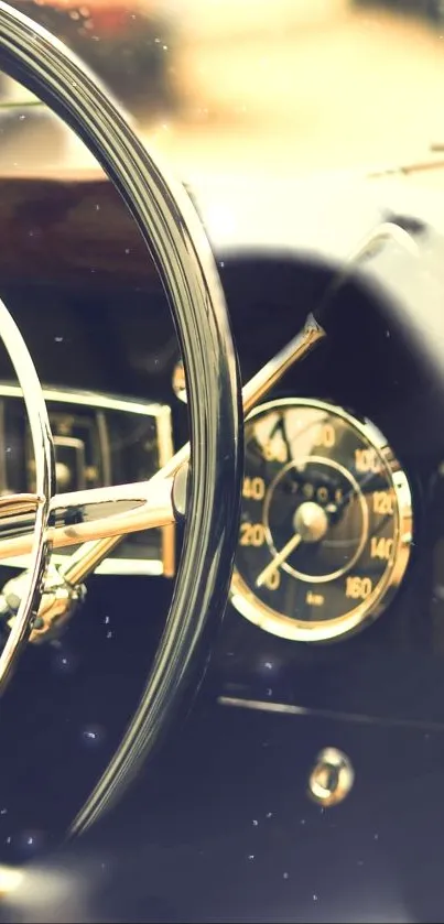 Vintage Car Dashboard Aesthetic - free download