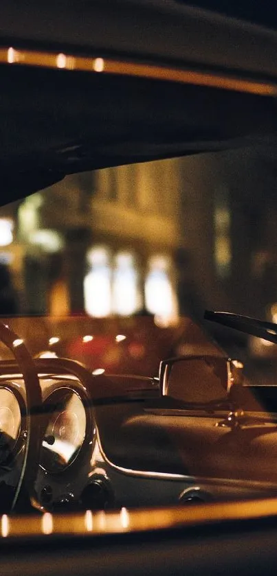 Vintage Car Interior Reflection - free download