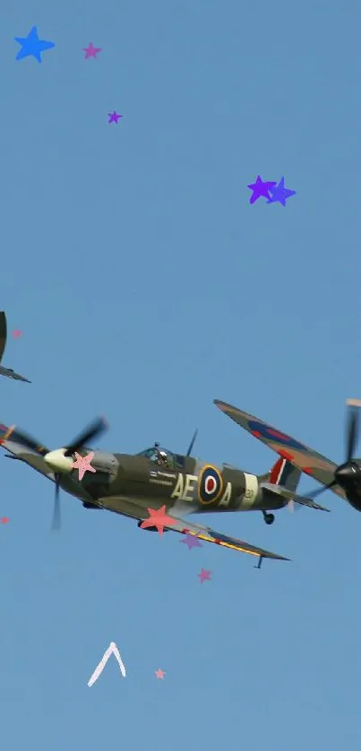 Vintage Fighter Jets Wallpaper - free download