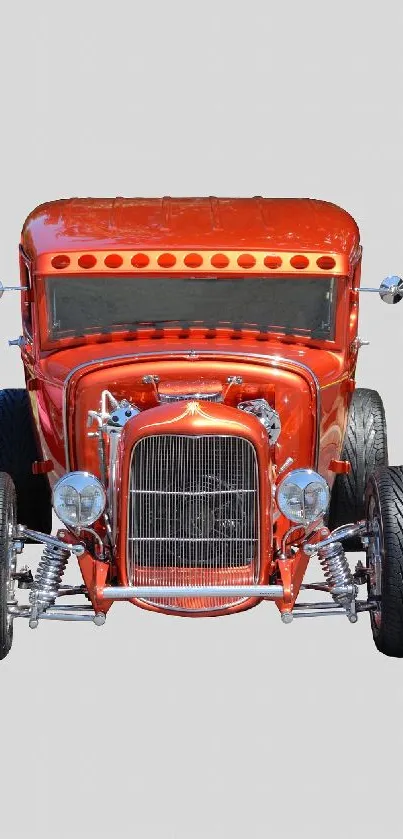 Vintage Red Hot Rod Wallpaper - free download