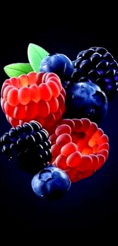 Vivid Berry Fruit Wallpaper - free download