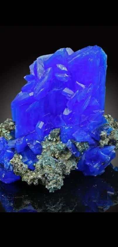 Vivid Blue Crystal Wallpaper - free download