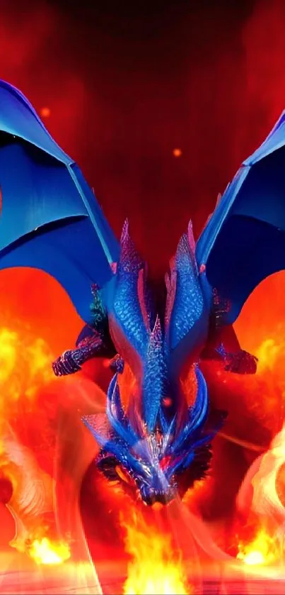 Vivid Blue Dragon Wallpaper - free download