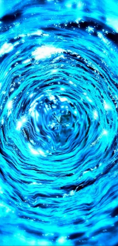 Vivid Blue Swirl Design Wallpaper - free download