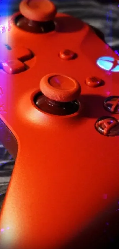 Vivid Red Gaming Controller Art - free download