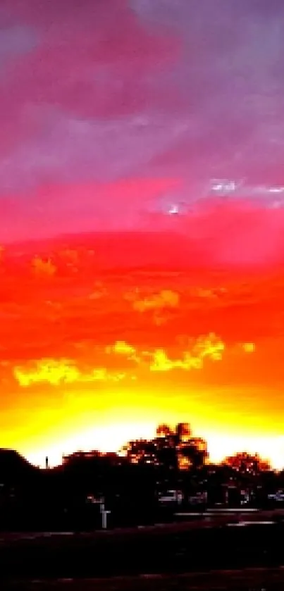 Vivid Sunset Sky Wallpaper - free download