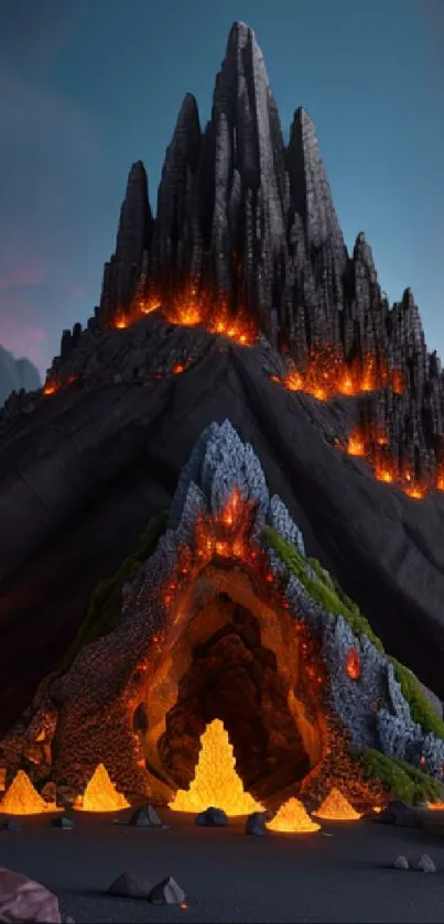 Volcanic Eruption Fantasy Art - free download