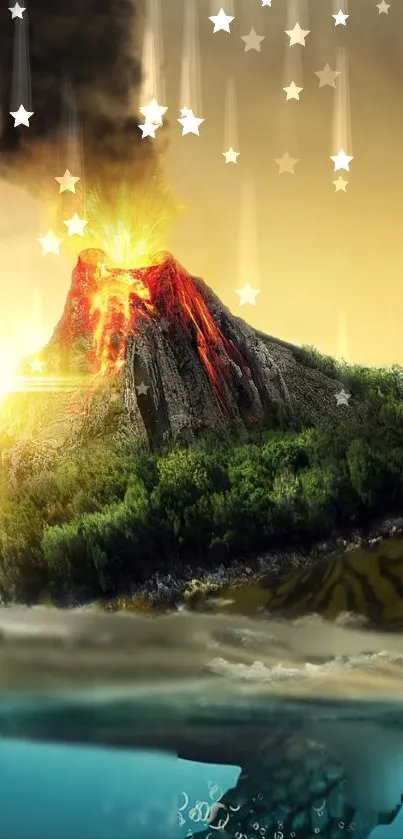 Volcanic Island Turtle Fantasy - free download