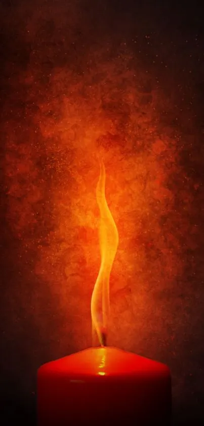 Warm Glowing Candle Flame - free download