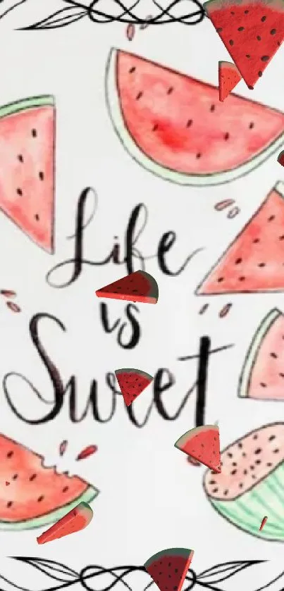 Watermelon Art Phone Wallpaper - free download
