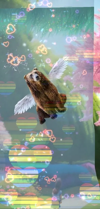 Whimsical Flying Creature Wallpaper - free download