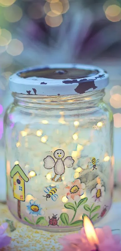 Whimsical Mason Jar Glow - free download