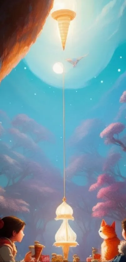 Whimsical Night Sky Wallpaper - free download