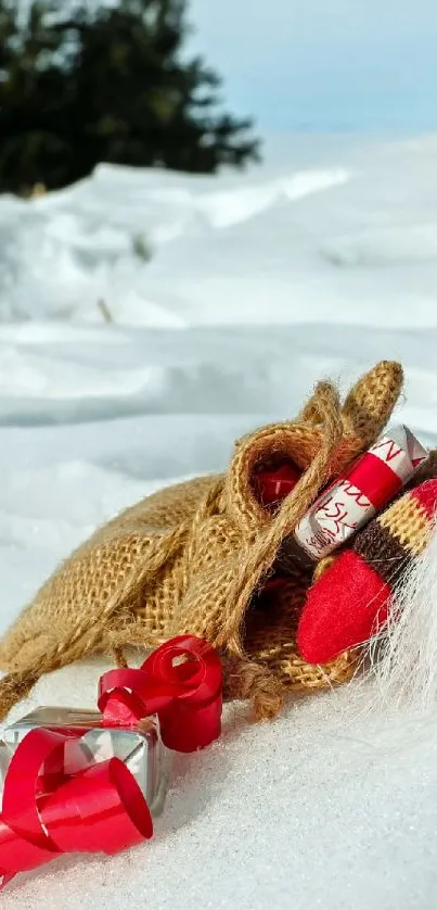 Winter Santa Miniature Scene - free download