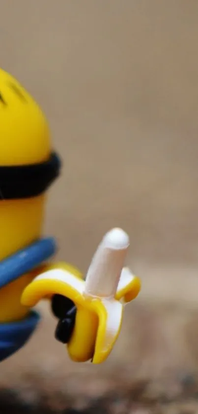 Yellow Minion Banana Wallpaper - free download